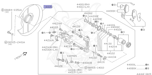 44151-54C01 - Nissan - Buffalo Plate - Nengun Performance