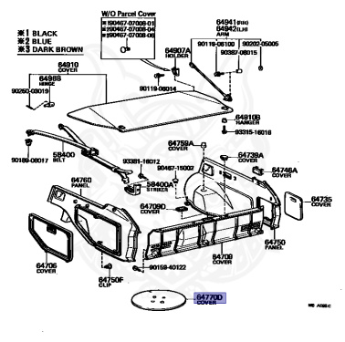 64770-20030 - Toyota - Cover Assy, Spare Wheel - Nengun Performance