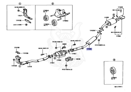 17420-11170 - Toyota - Pipe Assy, Exhaust, Center - Nengun Performance