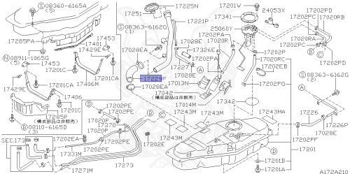 17229-0C000 - Nissan - Filler Hose - Nengun Performance