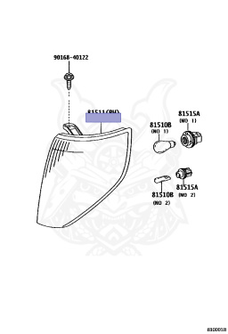 81521-60340 - Toyota - Lens, Front Turn Signal Lamp, Lh - Nengun ...