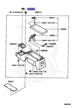 55539-20020-B0 - Toyota - Cover, Spare Switch Hole - Nengun Performance