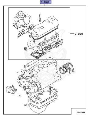 MD997163 - Mitsubishi - GASKET KIT, ENG OVERHAUL - Nengun Performance