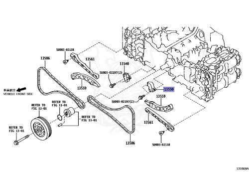 SU003-00192 - Toyota - CHAIN TENSIONER ASSY, NO.2 - Nengun Performance