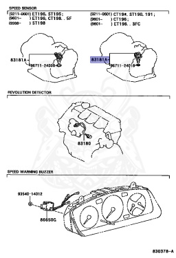 83181-12030 - Toyota - SENSOR, SPEEDOMETER - Nengun Performance