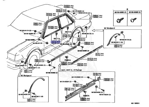 75710-30221 - Toyota - Moulding Assy, Front Door Belt, Rh - Nengun ...