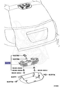 81570-01070 - Toyota - LAMP ASSY, CENTER STOP - Nengun Performance