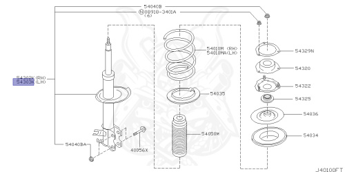 54303-9Y025 - Nissan - STRUT KIT, FRONT SUSPENSION LH - Nengun Performance