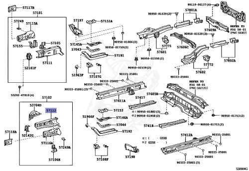 57112-52010 - Toyota - MEMBER, FRONT SIDE, LH - Nengun Performance