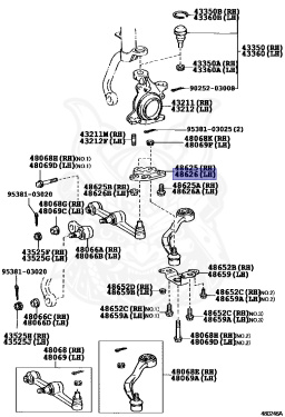 48626-12020 - Toyota - Attachment, Front Lower Ball Joint, Lh - Nengun ...