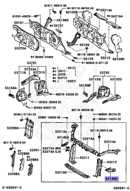 52146-52010 - Toyota - BRACKET, FRONT BUMPER SIDE MOUNTING, LH - Nengun ...