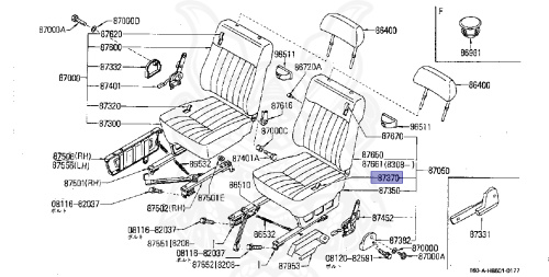 87370-C7340 - Nissan - TRIM ASSEMBLY, CUSHION FRONT SEAT LH - Nengun ...