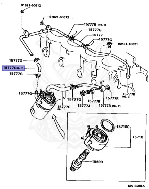 15777-64020 - Toyota - Hose, Oil Cooler - Nengun Performance