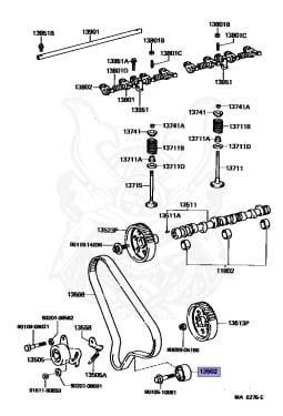 13503-54020 - Toyota - Idler Sub-assy, Timing Belt, No.2 - Nengun ...