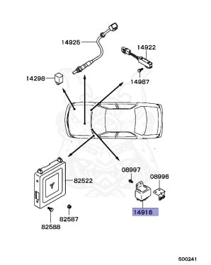 MD175834 - Mitsubishi - RELAY,ENG CONTROL - Nengun Performance