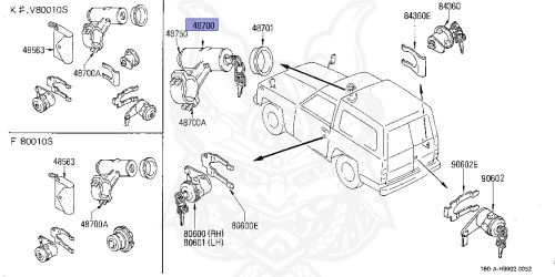 48700-C7426 - Nissan - STEERING LOCK SET - Nengun Performance
