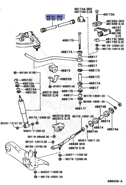 48161-26070 - Toyota - SPRING, TORSION BAR, RH - Nengun Performance