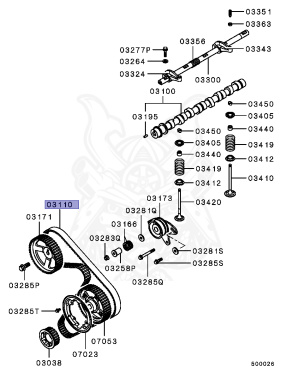 MD134377 - Mitsubishi - Timing Belt - Nengun Performance