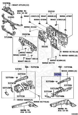53702-14939 - Toyota - Apron Sub-assy, Front Fender, Lh - Nengun ...