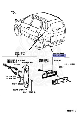 81503-87401 - Toyota - LAMP UNIT, REAR - Nengun Performance