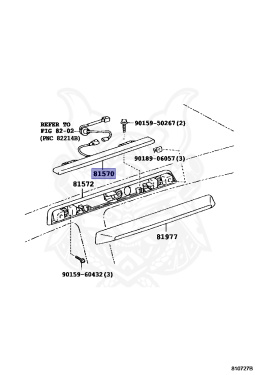 81570-60030 - Toyota - LAMP ASSY, CENTER STOP - Nengun Performance
