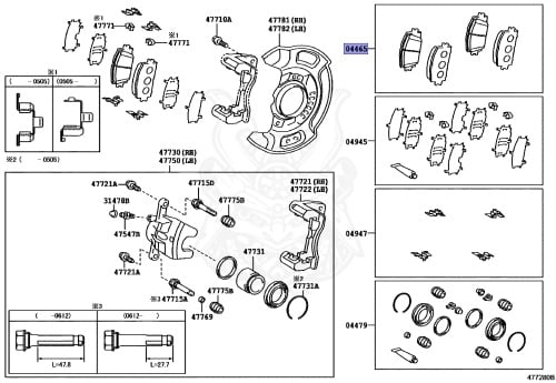 04465-52180 - Toyota - FRONT DISK BRAKE PAD KIT - Nengun Performance