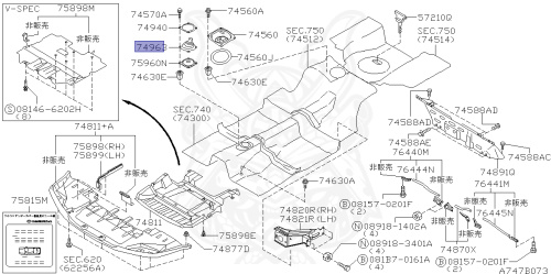 74960-AA400 - Nissan - BOOT, RUBBER CONTROL LEVER - Nengun Performance