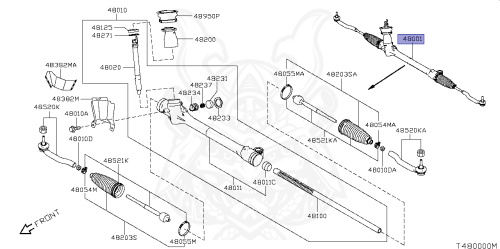 48001-1HJ0A - Nissan - STEERING GEAR & LINKAGE - Nengun Performance
