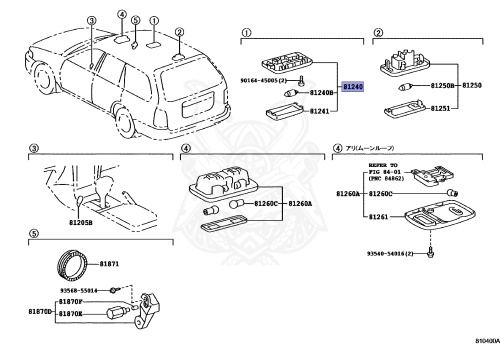 81240-12060-B3 - Toyota - Lamp Assy, Room, No.1 - Nengun Performance