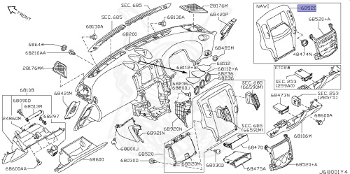 68260-6GB2D - Nissan - CLUSTER LID - Nengun Performance