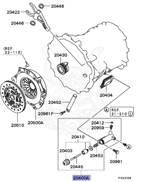 MR111586 - Mitsubishi - CLUTCH RELEASE CYLINDER ASSY - Nengun Performance