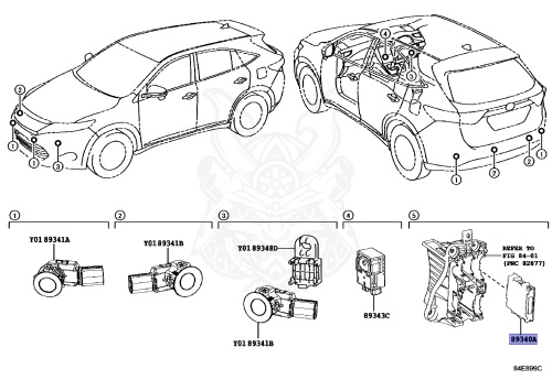 89340-48040 - Toyota - COMPUTER ASSY, CLEARANCE WARNING - Nengun ...