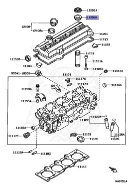 90480-30025 - Toyota - WASHER, SEAL (FOR CYLINDER HEAD COVER) - Nengun ...