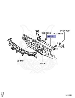 5240A560 - Mitsubishi - UPPER DASH PANEL CROSSMEMBER - Nengun Performance