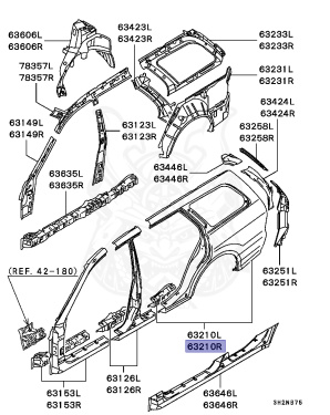 MR273288 - Mitsubishi - OUTER QUARTER PANEL, RH - Nengun Performance