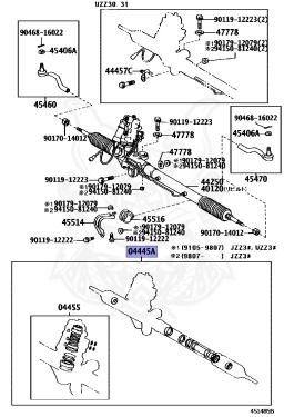 04445-24051 - Toyota - Gasket Kit, Power Steering Gear(for Rack ...