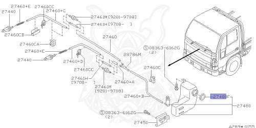 28913-0T000 - Nissan - CAP, WINDSHIELD WASHER TANK - Nengun Performance