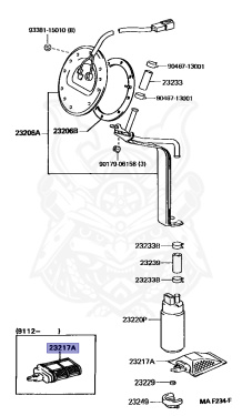 23217-50061 - Toyota - Filter, Fuel Pump - Nengun Performance