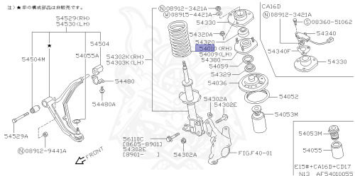 54010-53A07 - Nissan - FRONT SPRING, LH - Nengun Performance