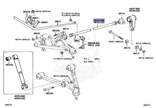 48161-36150 - Toyota - Torsion Bar Spring, Rh - Nengun Performance