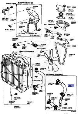 16573-56010 - Toyota - HOSE, RADIATOR, OUTLET - Nengun Performance