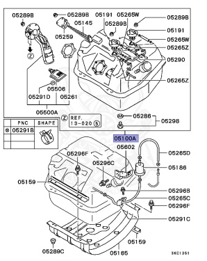 MB926344 - Mitsubishi - FUEL TANK ASSY - Nengun Performance