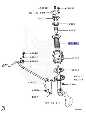4040A275 - Mitsubishi - BOOT, DUST COVER - Nengun Performance