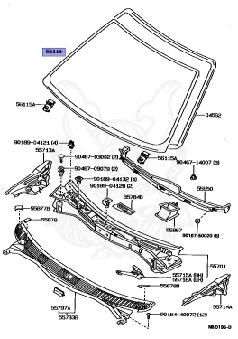 56111-1A170 - Toyota - Glass, Windshield - Nengun Performance