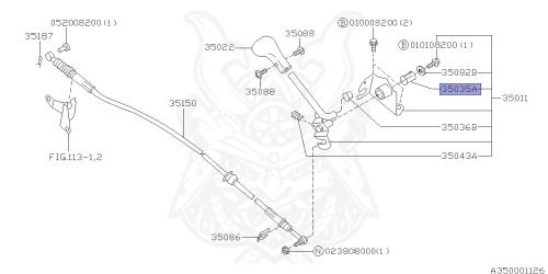 35035AC000 - Subaru - BUSH - Nengun Performance
