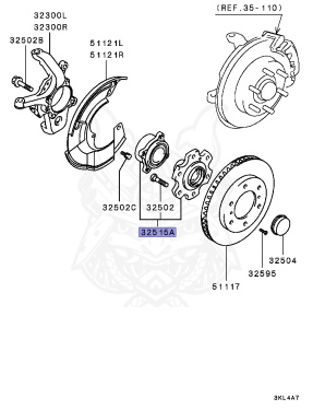 MN103586 - Mitsubishi - FR WHEEL HUB ASSY - Nengun Performance