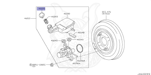 46020-EM30A - Nissan - OIL RESERVOIR TANK CAP ASSEMBLY - Nengun Performance