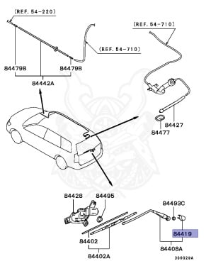 MB623365 - Mitsubishi - WINDOW WIPER ARM HEAD COVER - Nengun Performance