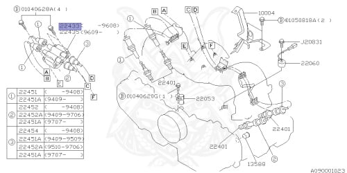 22433AA330 - Subaru - IGNITION COIL ASSEMBLY - Nengun Performance