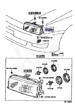 81110-22670 - Toyota - Headlamp Assy, Rh - Nengun Performance